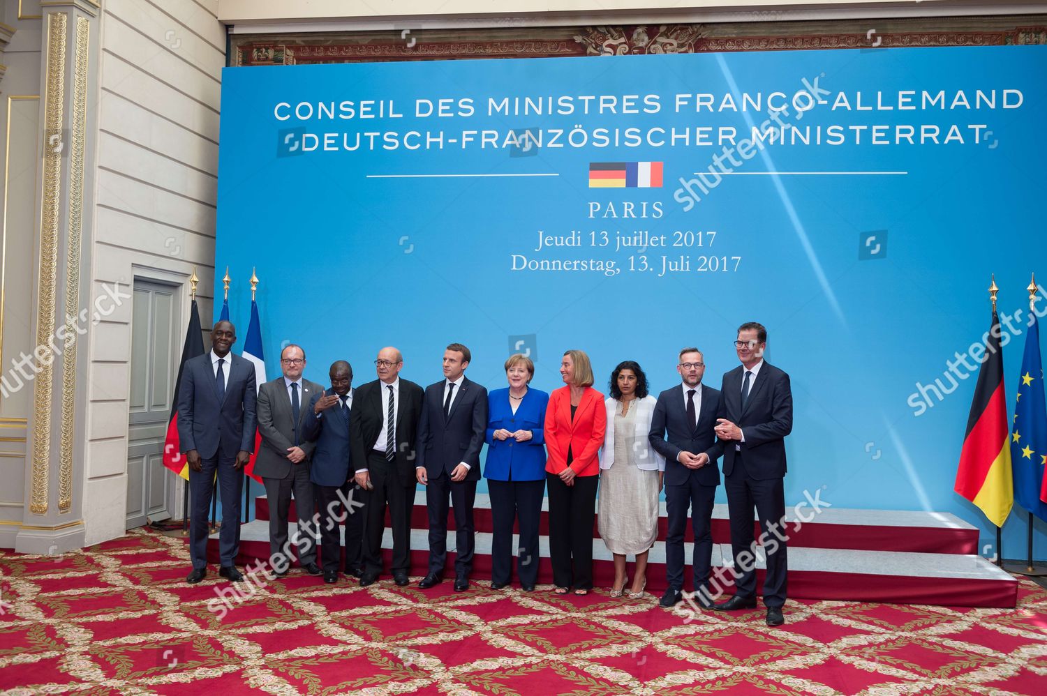 French President Emmanuel Macron Back R Editorial Stock Photo - Stock ...