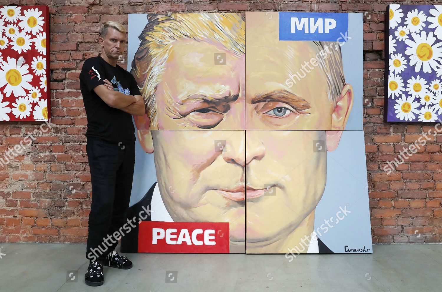 Russian Artist Alexey Sergienko Poses His Editorial Stock Photo - Stock ...