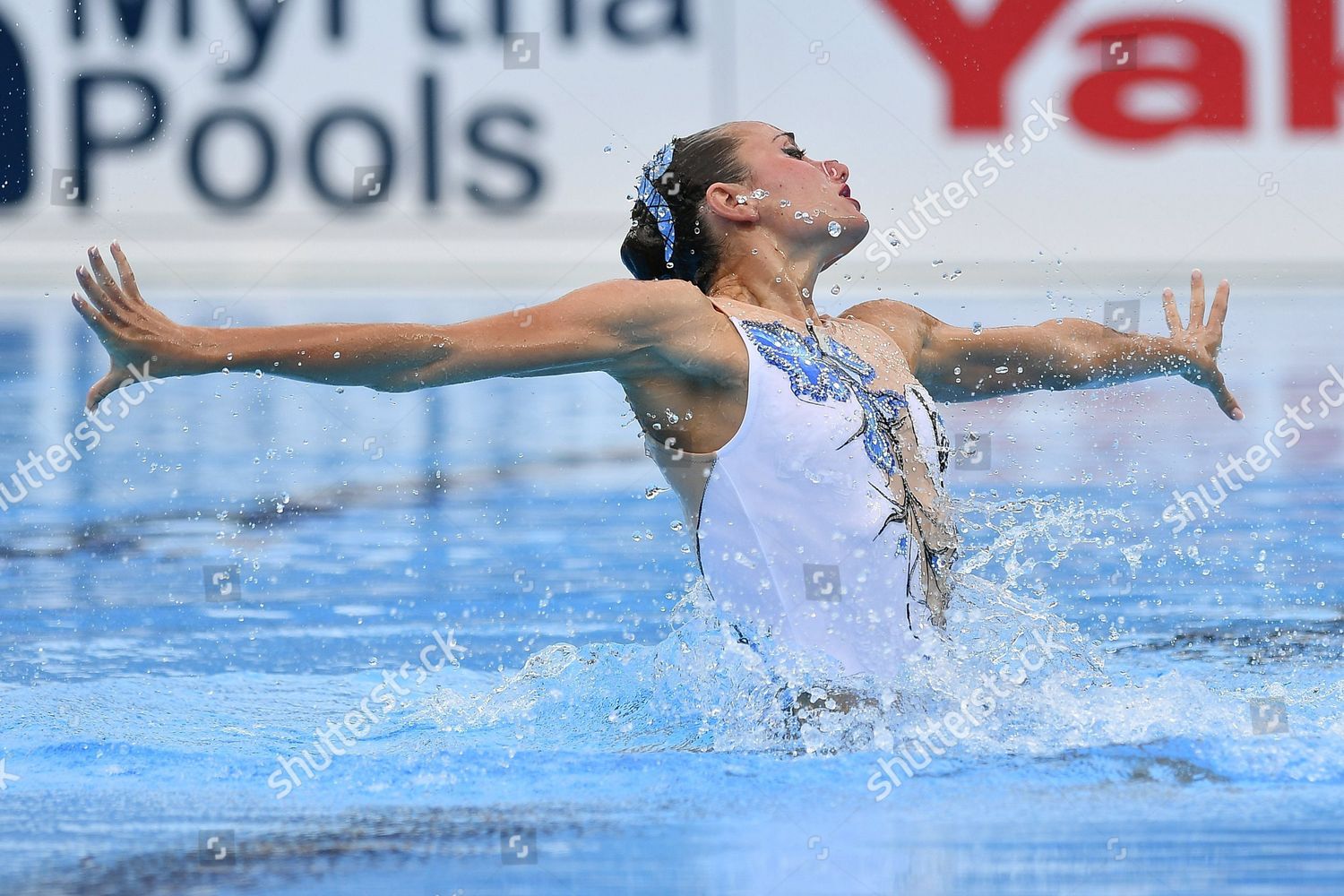Anna Voloshyna Ukraine Performs Womens Synchronized Editorial Stock ...