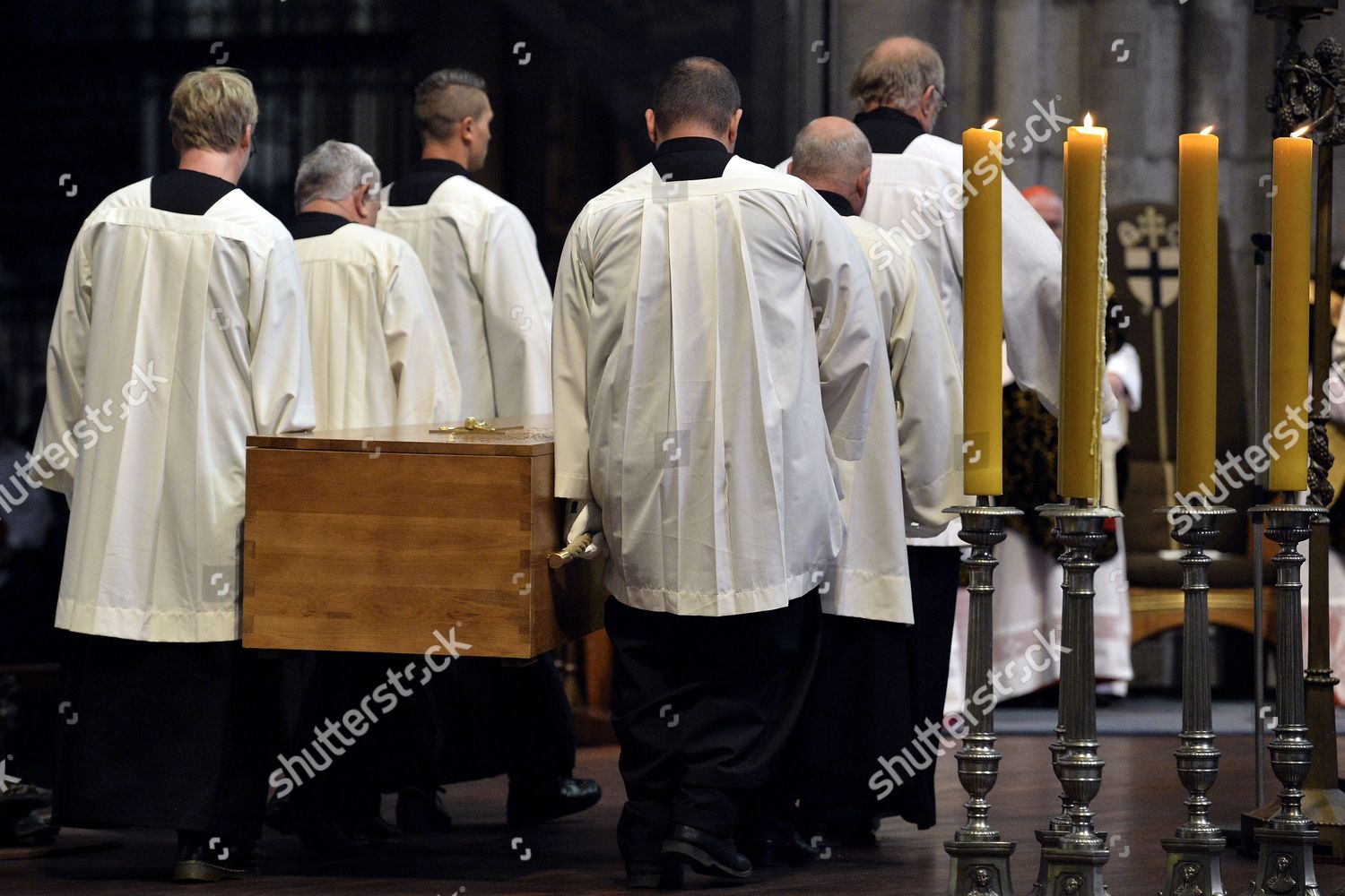 Coffin Brought Bishops Crypt Cologne Cathedral Editorial Stock Photo ...