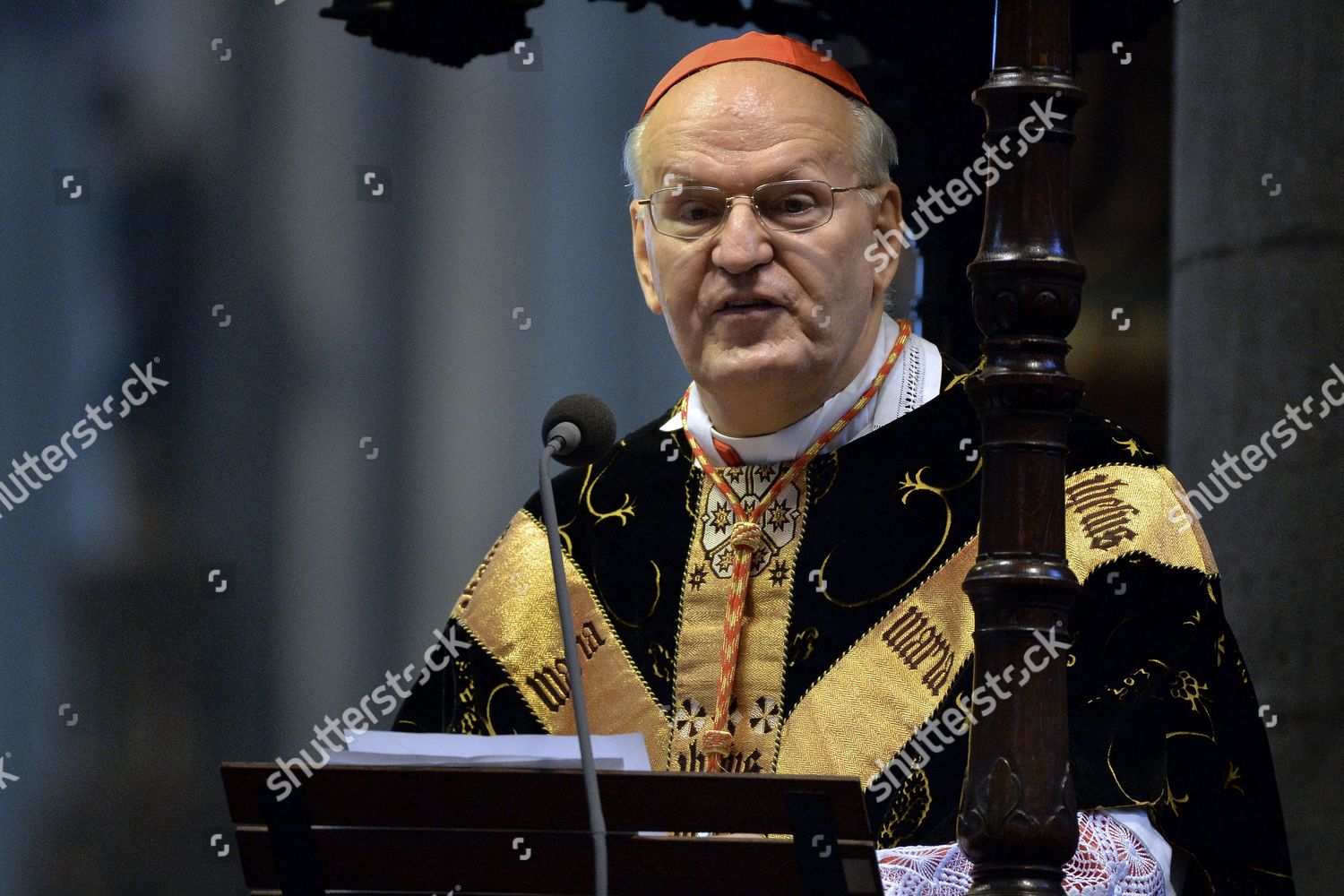 Archbishop Cardinal Peter Erdoe Esztergombudapest Delivers Editorial ...