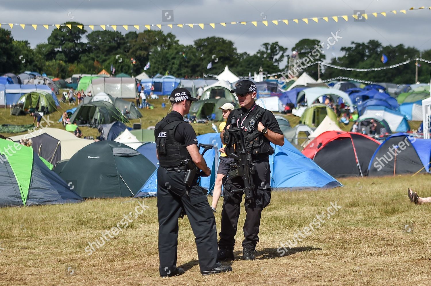 Armed Police Campsite Latitude Festival Editorial Stock Photo - Stock ...