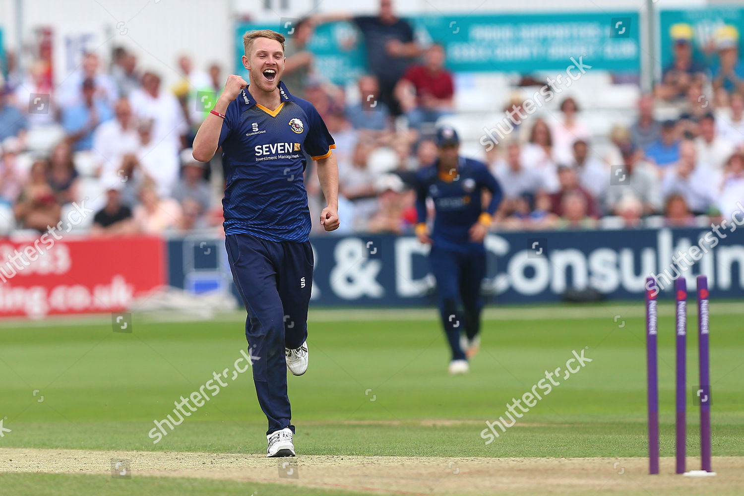 Jamie Porter Essex Celebrates Taking Wicket Editorial Stock Photo ...