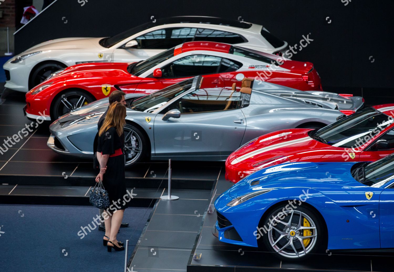 People Look Ferrari Cars On Show Editorial Stock Photo - Stock Image ...