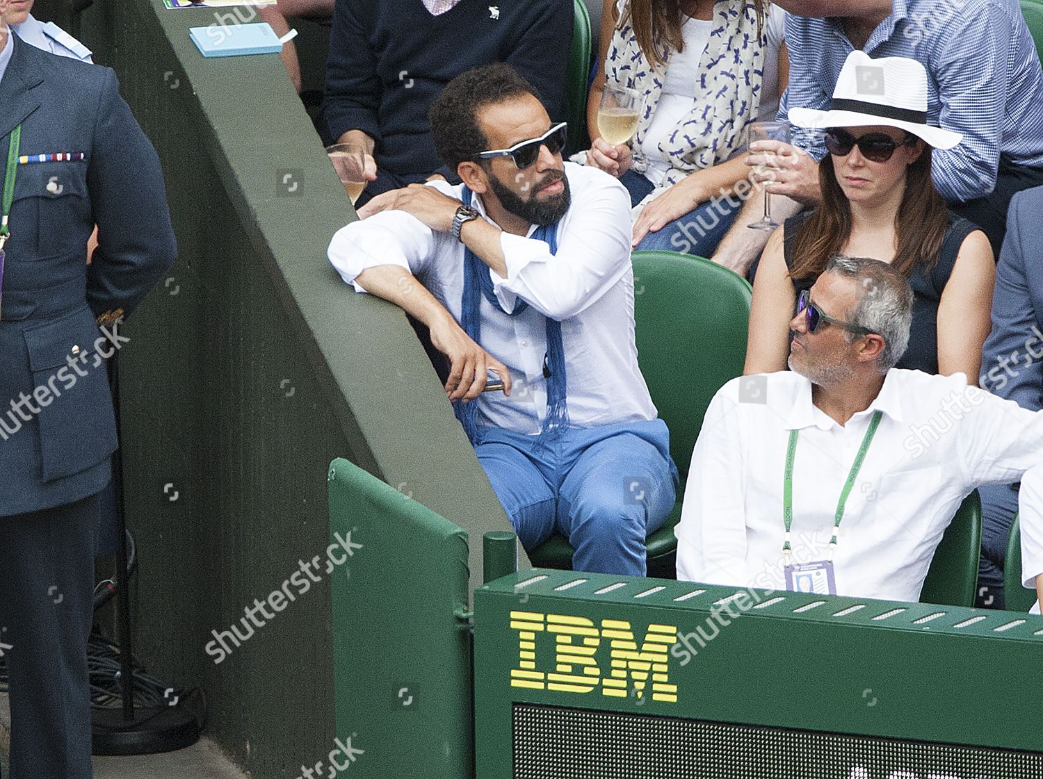 Wimbledon Umpire Kader Nouni Sits On Editorial Stock Photo - Stock ...