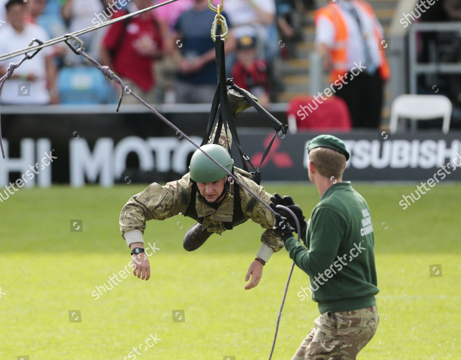 Royal Marines Commando During Rugby Europe Editorial Stock Photo ...