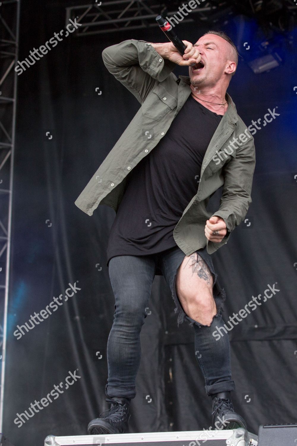 Dillinger Escape Plan Greg Puciato Editorial Stock Photo - Stock Image ...