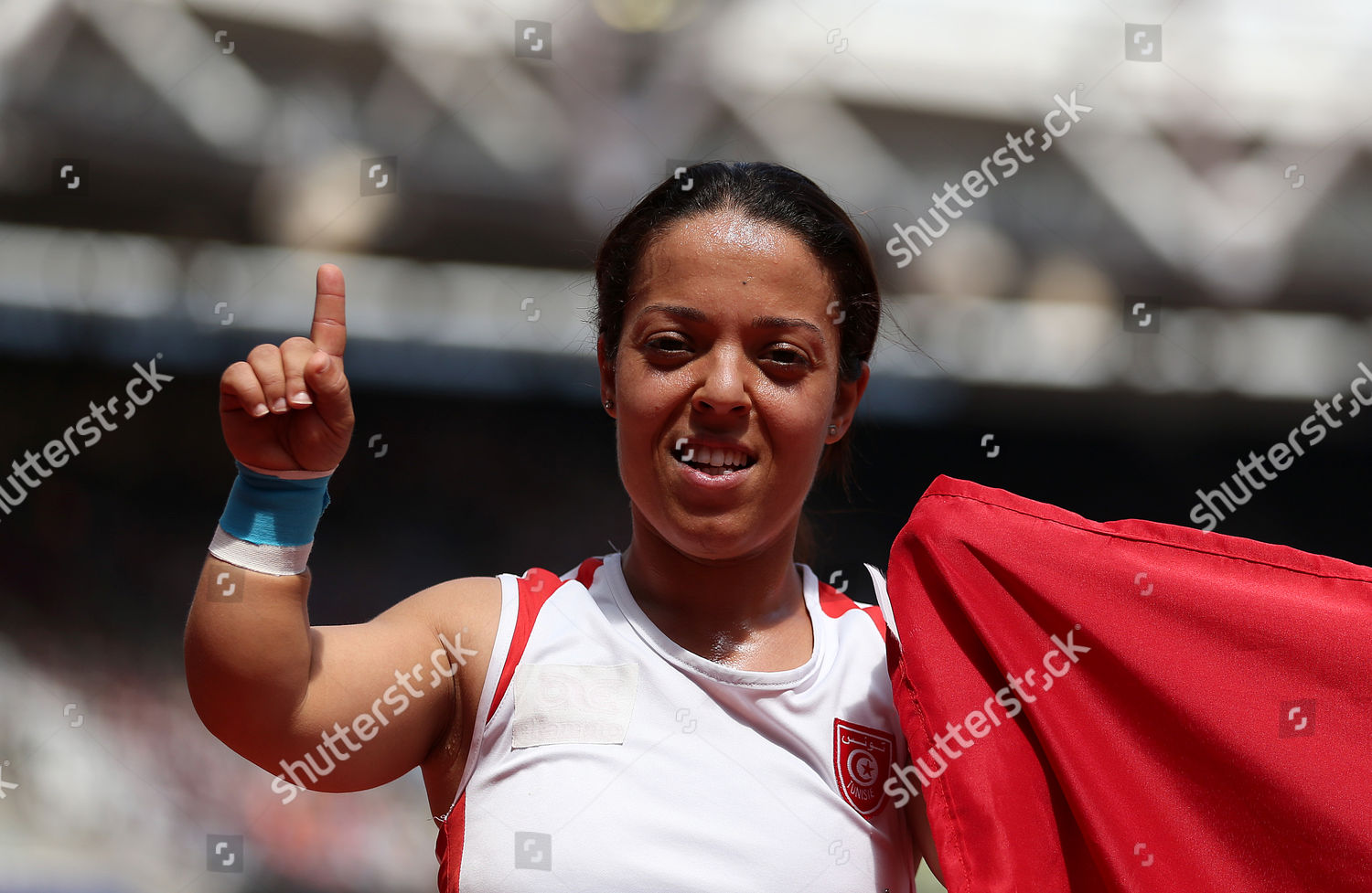 Tunisias Rima Abdelli Celebrates Winning Gold Editorial Stock Photo ...