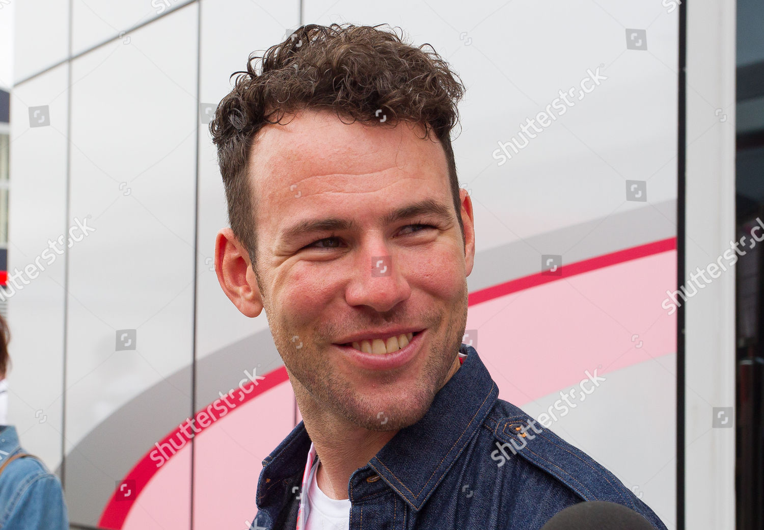 Cyclist Mark Cavendish F1 Paddock Silverstone Editorial Stock Photo ...