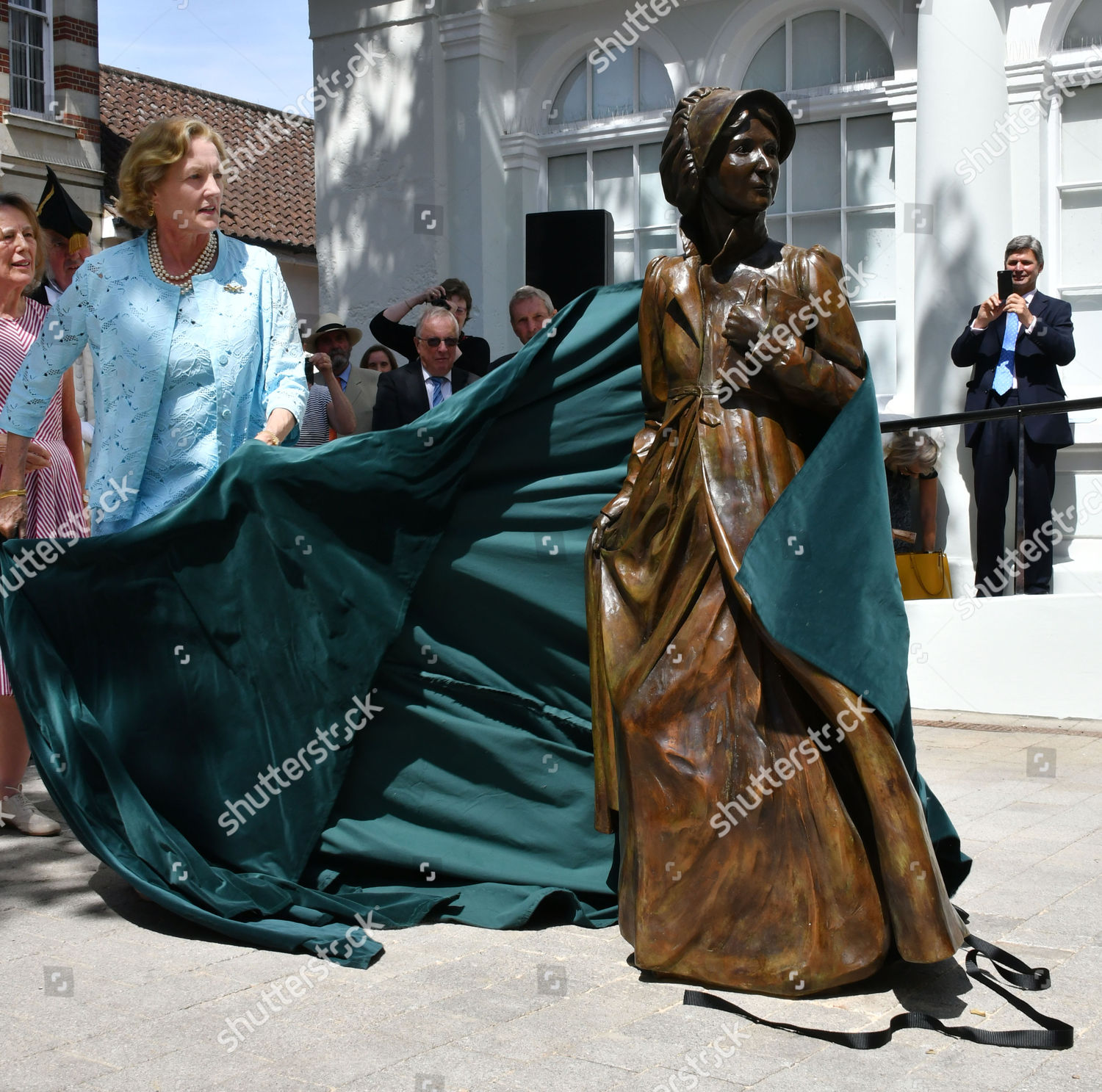 Countess Portsmouth Unveils Jane Austen Sculpture Editorial Stock Photo ...