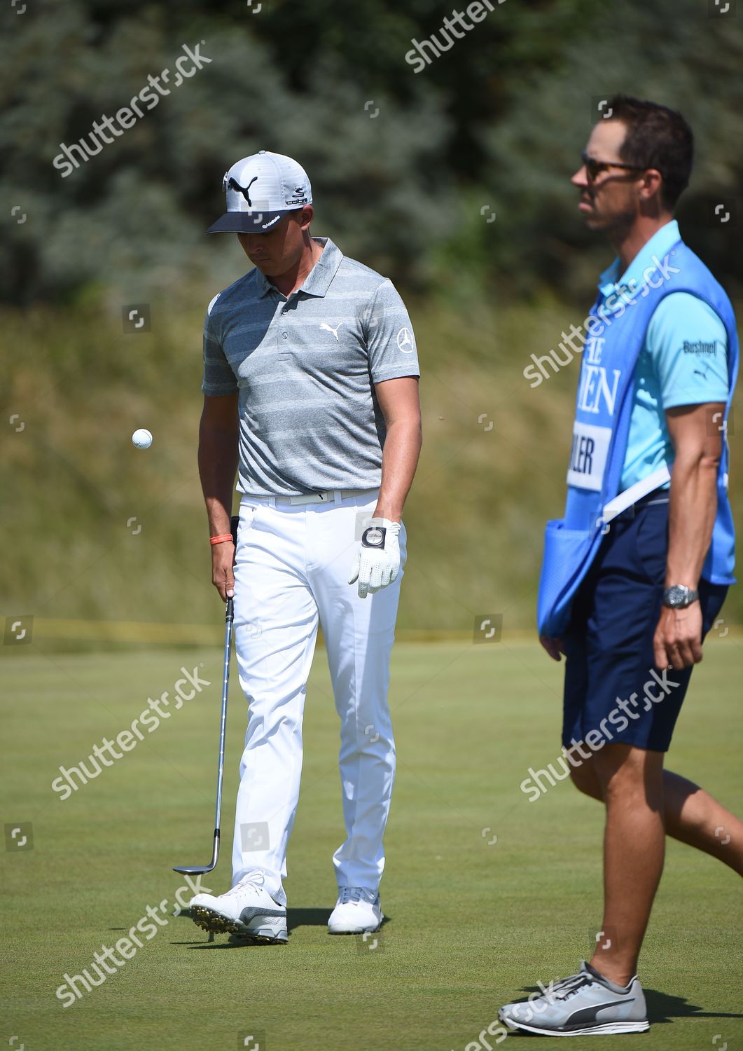 Rickie Fowler Us L His Caddy Editorial Stock Photo - Stock Image ...