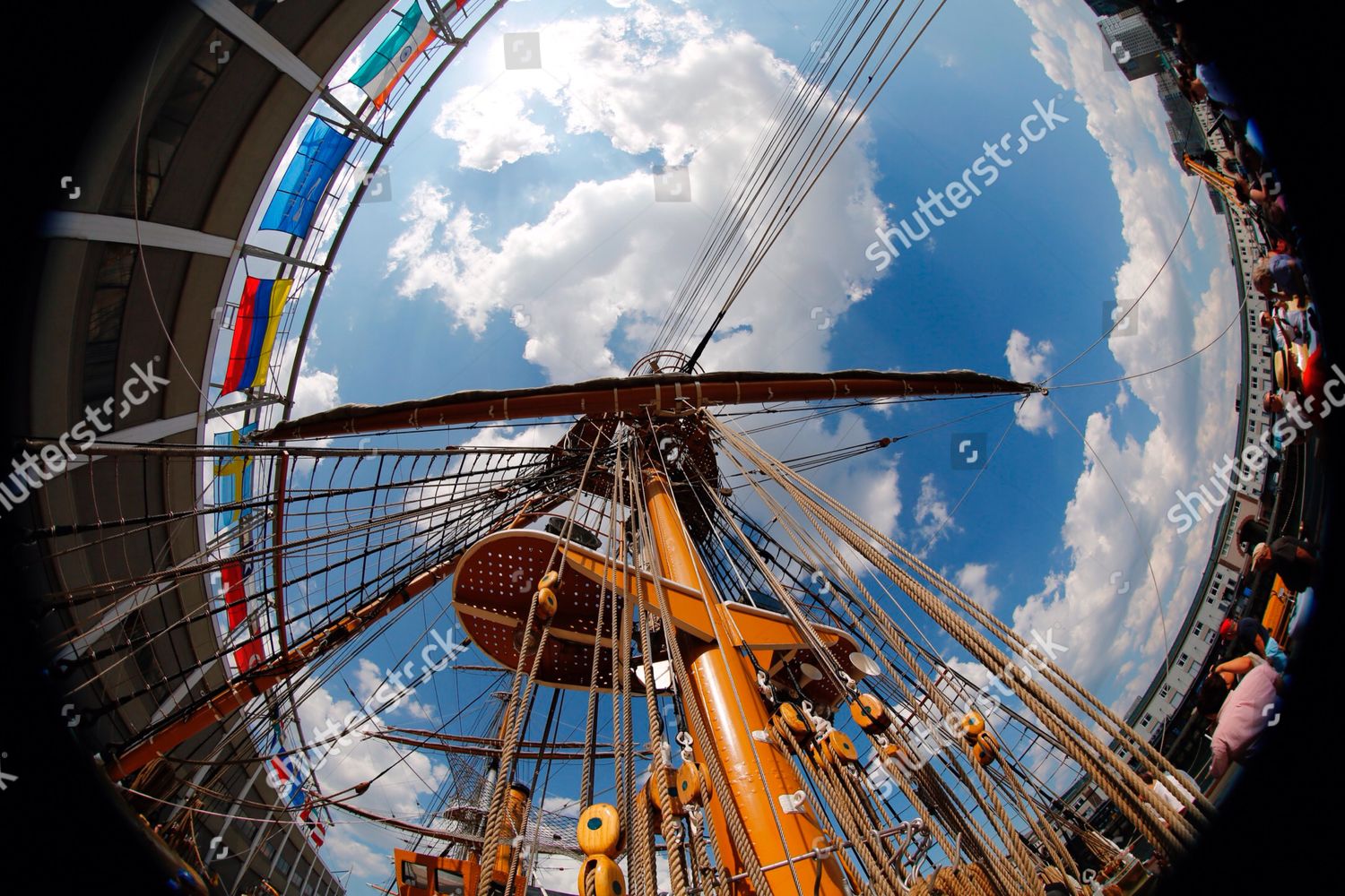 Hemp Rigging Foremast Italian Training Ship Editorial Stock Photo ...