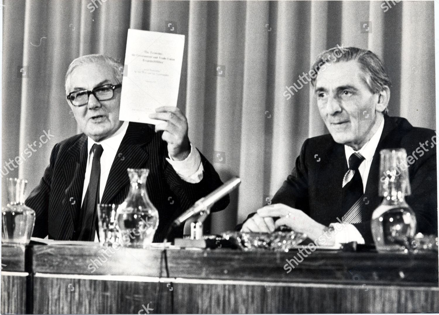 Prime Minister James Callaghan Lord Callaghan Editorial Stock Photo ...