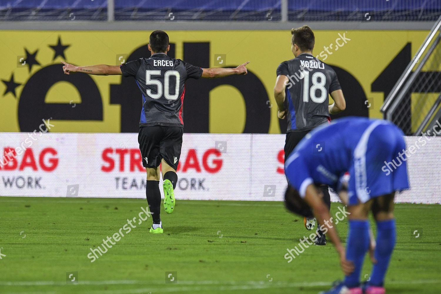 Ante Erceg L Hajduk Split Celebrates Editorial Stock Photo - Stock ...