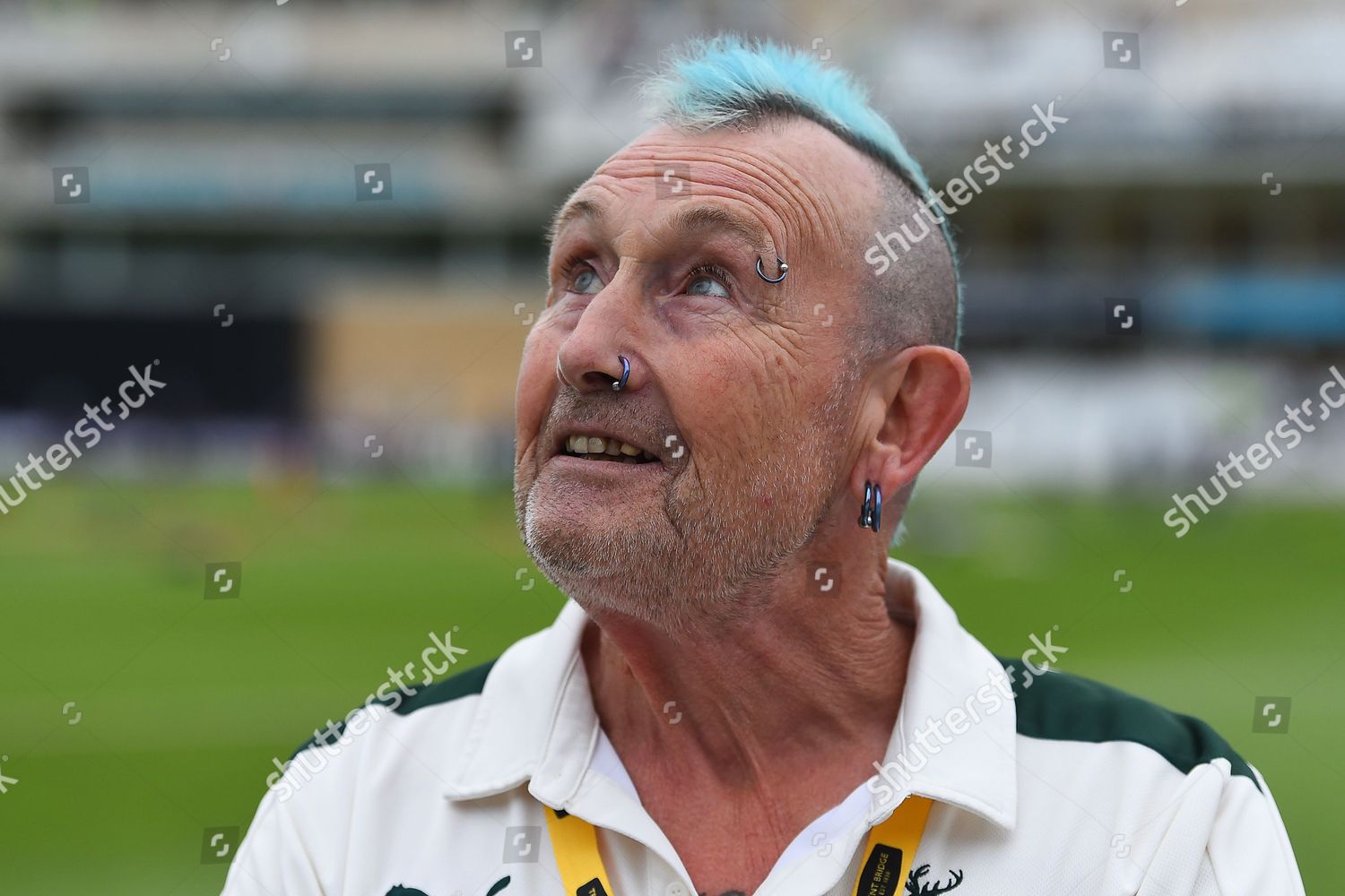 Fan Hoping Rain Stays Away During Editorial Stock Photo - Stock Image ...