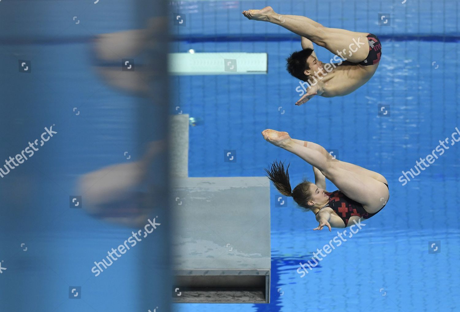 Michelle Heimberg Jonathan Suckow Switzerland Compete Editorial Stock ...