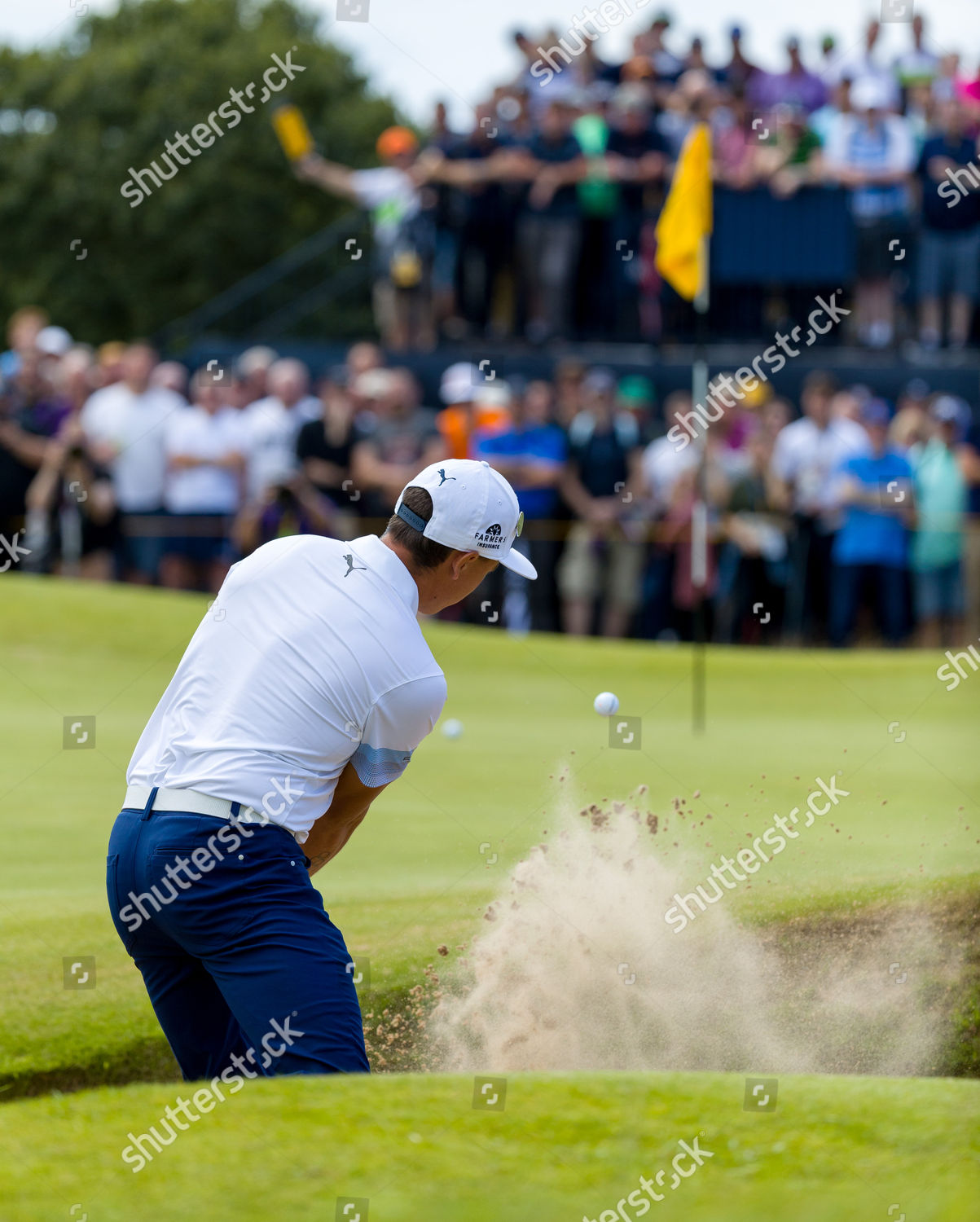 Rickie Fowler Usa Chips Out Bunker Editorial Stock Photo - Stock Image ...