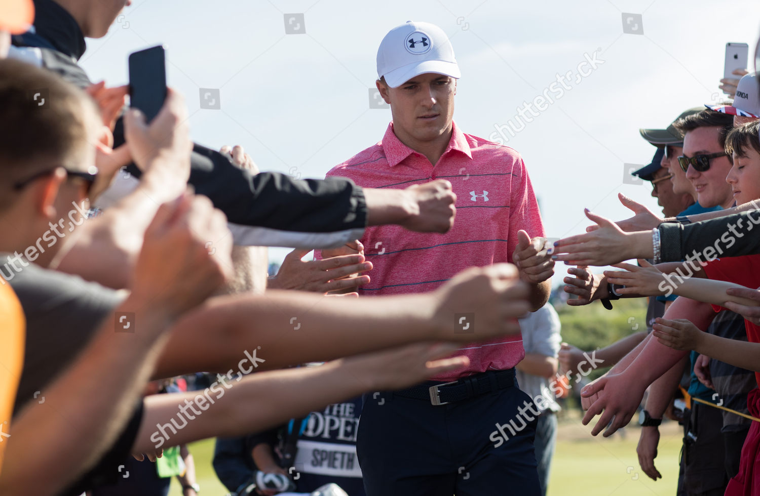 Jordan Spieth Usa Hands Fans He Editorial Stock Photo - Stock Image ...