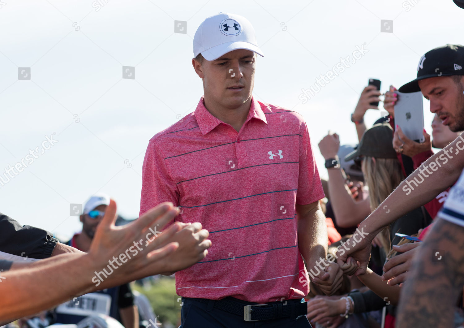 Jordan Spieth Usa Hands Fans He Editorial Stock Photo - Stock Image ...