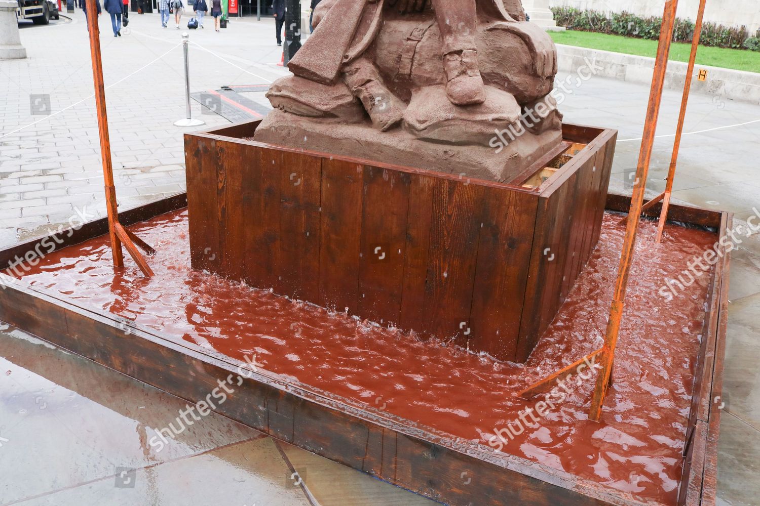 Soldier Sculpture Made Sand Mud Flanders Editorial Stock Photo - Stock ...
