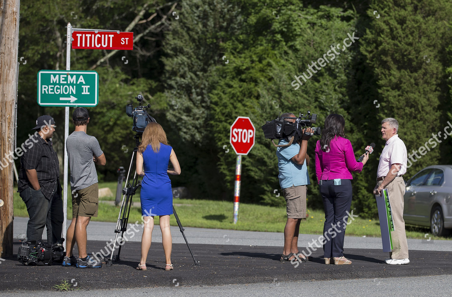 Protester Richard Hoatson R Speaks Television Editorial Stock Photo ...