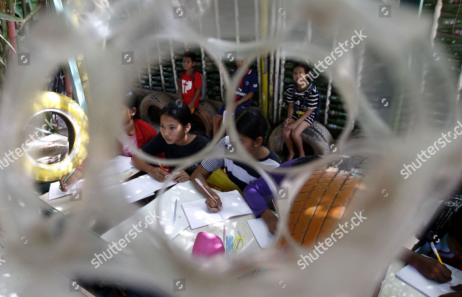 Cambodian Students Study Classroom Coconut School Editorial Stock Photo ...