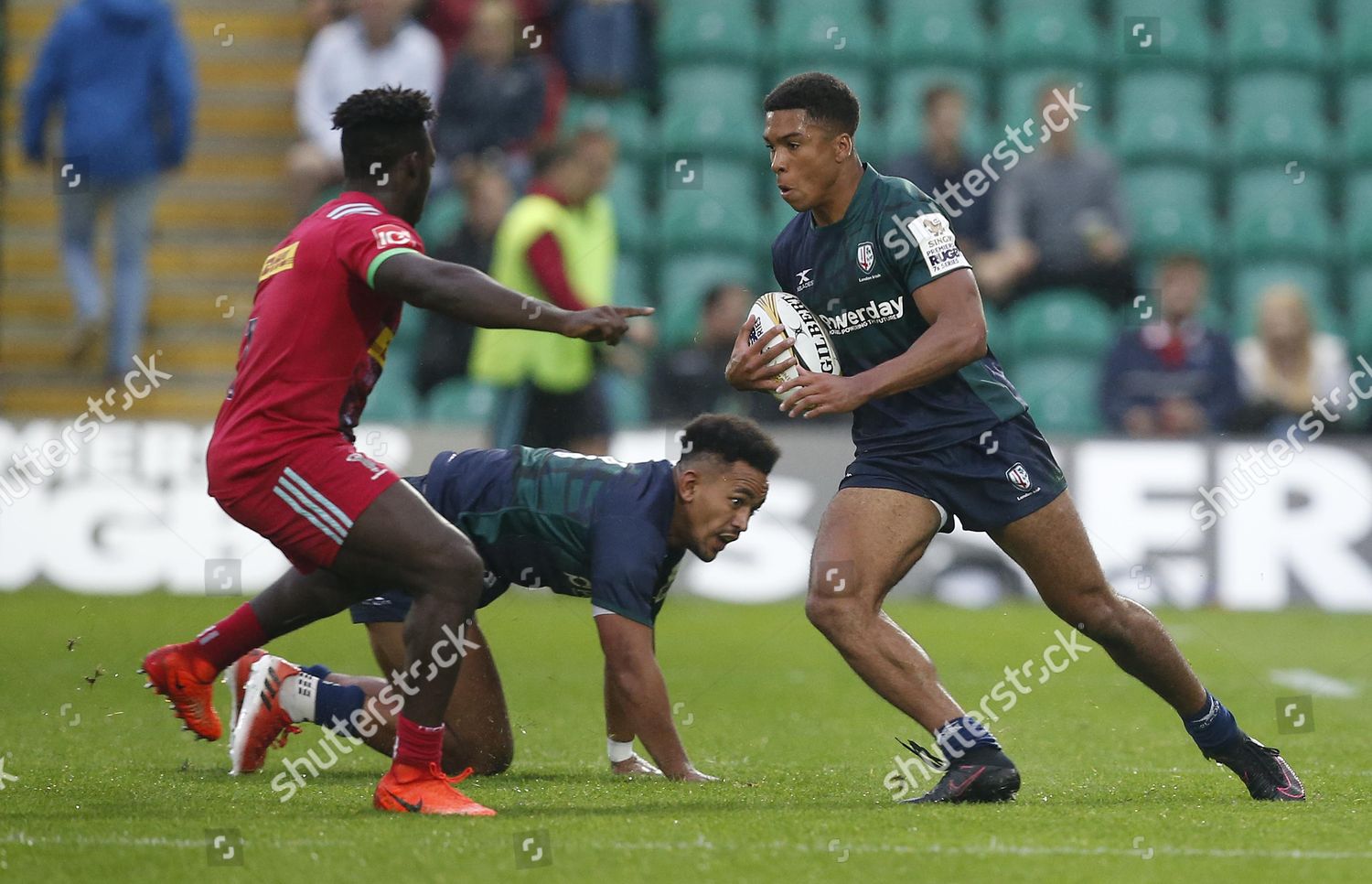 London Irish Player Ben Loader Attacking Editorial Stock Photo - Stock ...
