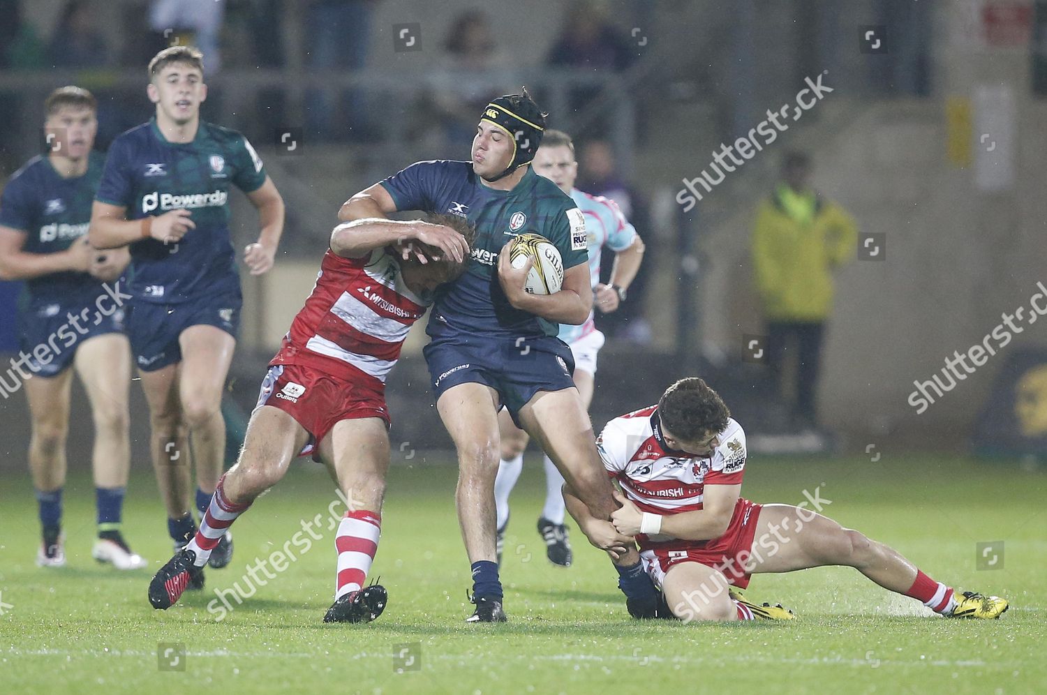 London Irish Player Josh Basham Tackled Editorial Stock Photo - Stock ...