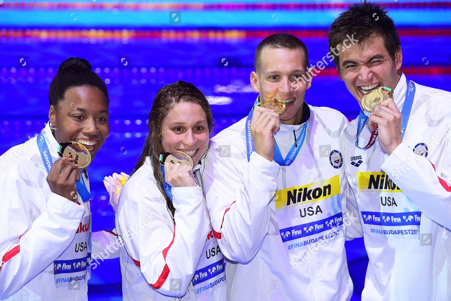 Mallory Comerford Nathan Adrian Caeleb Remel Editorial Stock Photo ...