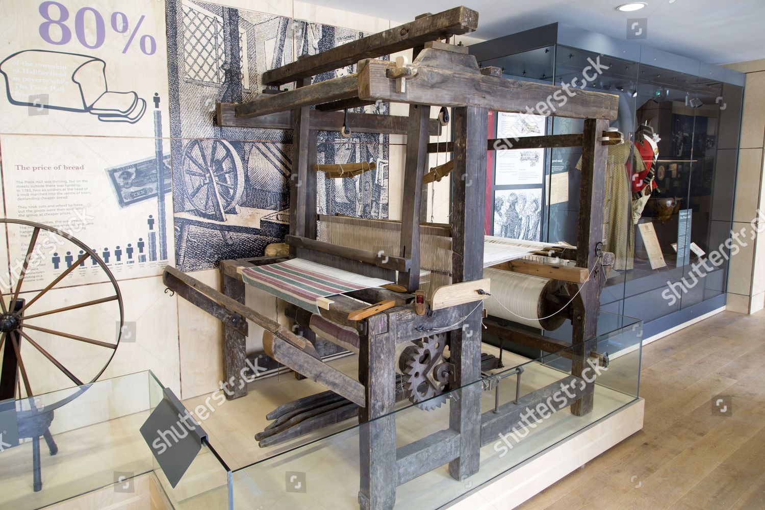 18thcentury Loom Exhibit Piece Hall Story Editorial Stock Photo - Stock ...