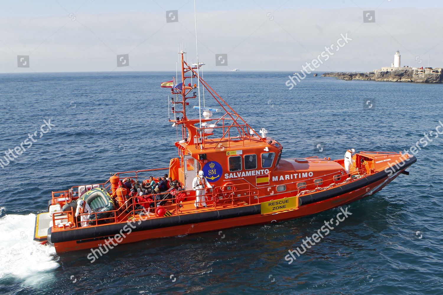 Spanish Maritime Rescue Services Transfer Some Editorial Stock Photo ...