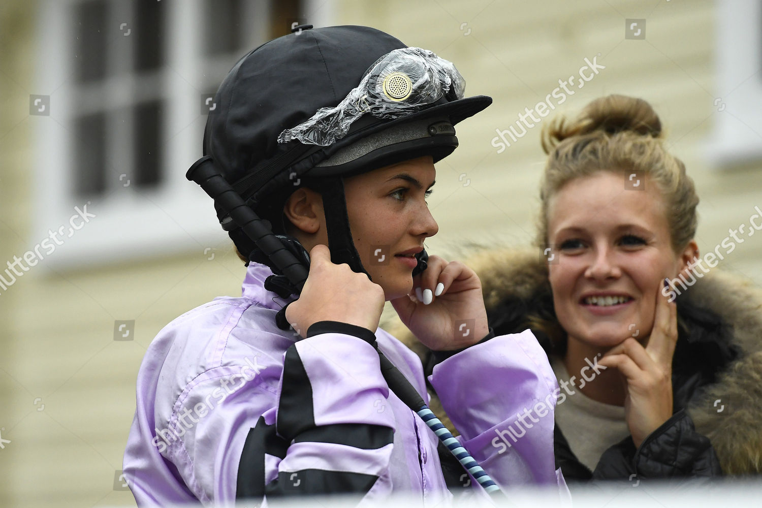 Jockey Megan Nicholls Friend Outside Weighing Editorial Stock Photo - Stock Image | Shutterstock