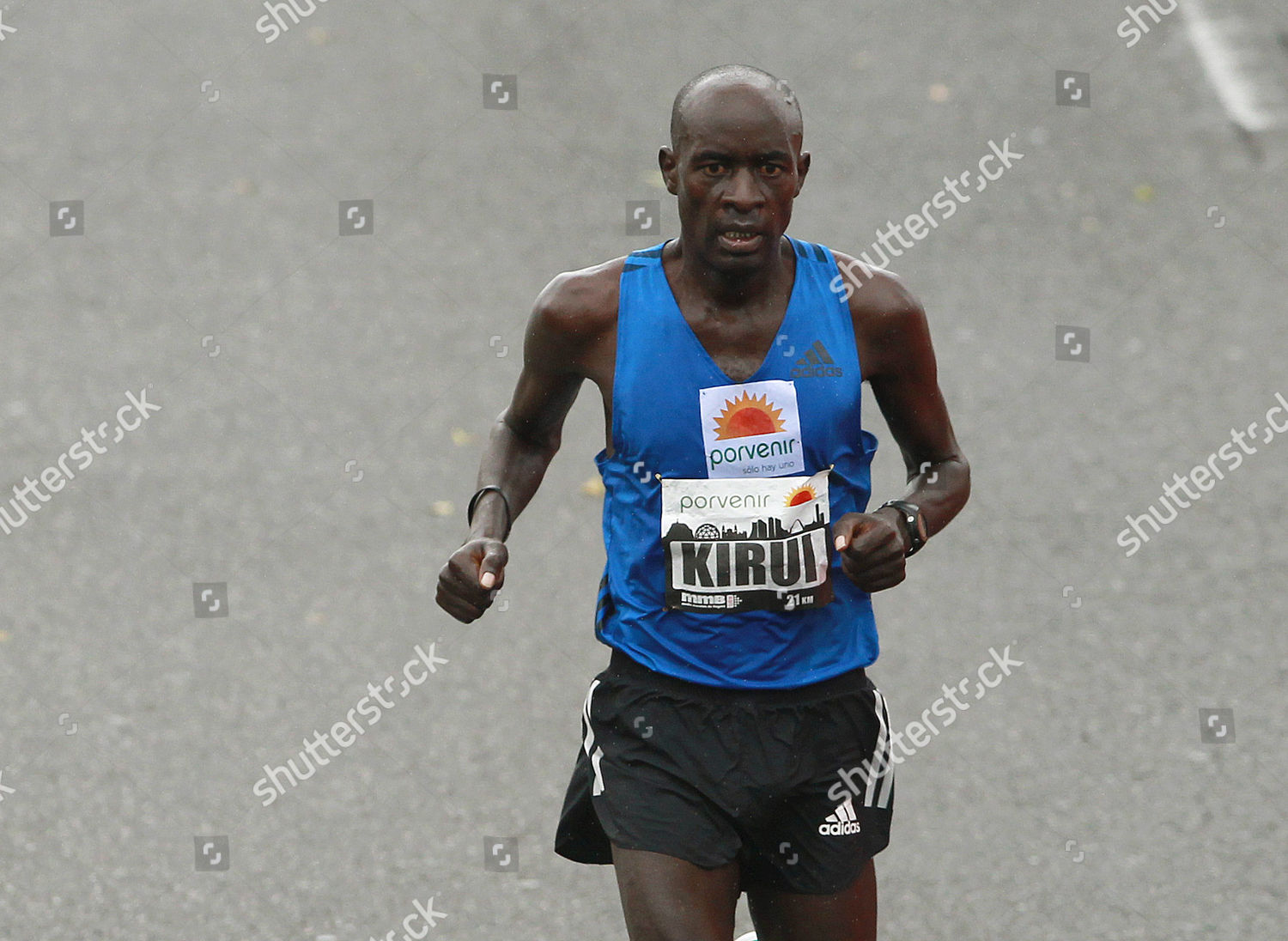 Kenyan Peter Kirui Crosses Finish Line Editorial Stock Photo - Stock ...