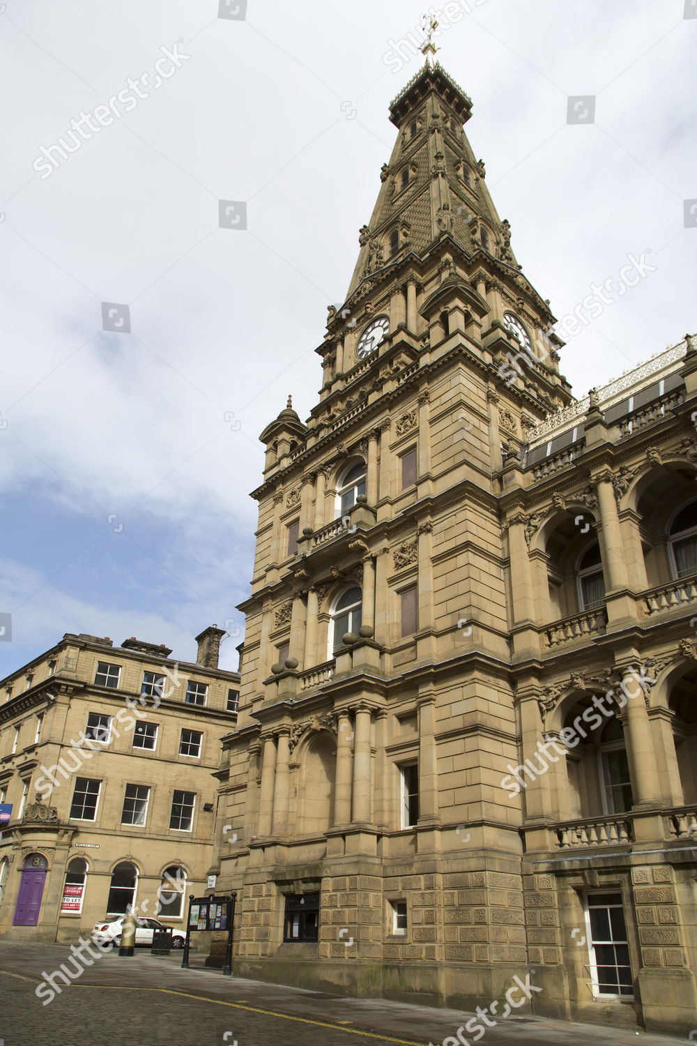 Facade Halifax Town Hall Halifax England Editorial Stock Photo - Stock ...