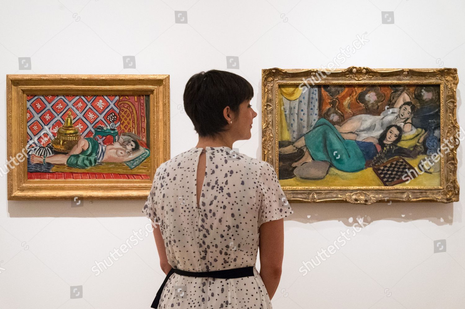 L R Painting Titled Reclining Odalisque Editorial Stock Photo - Stock ...