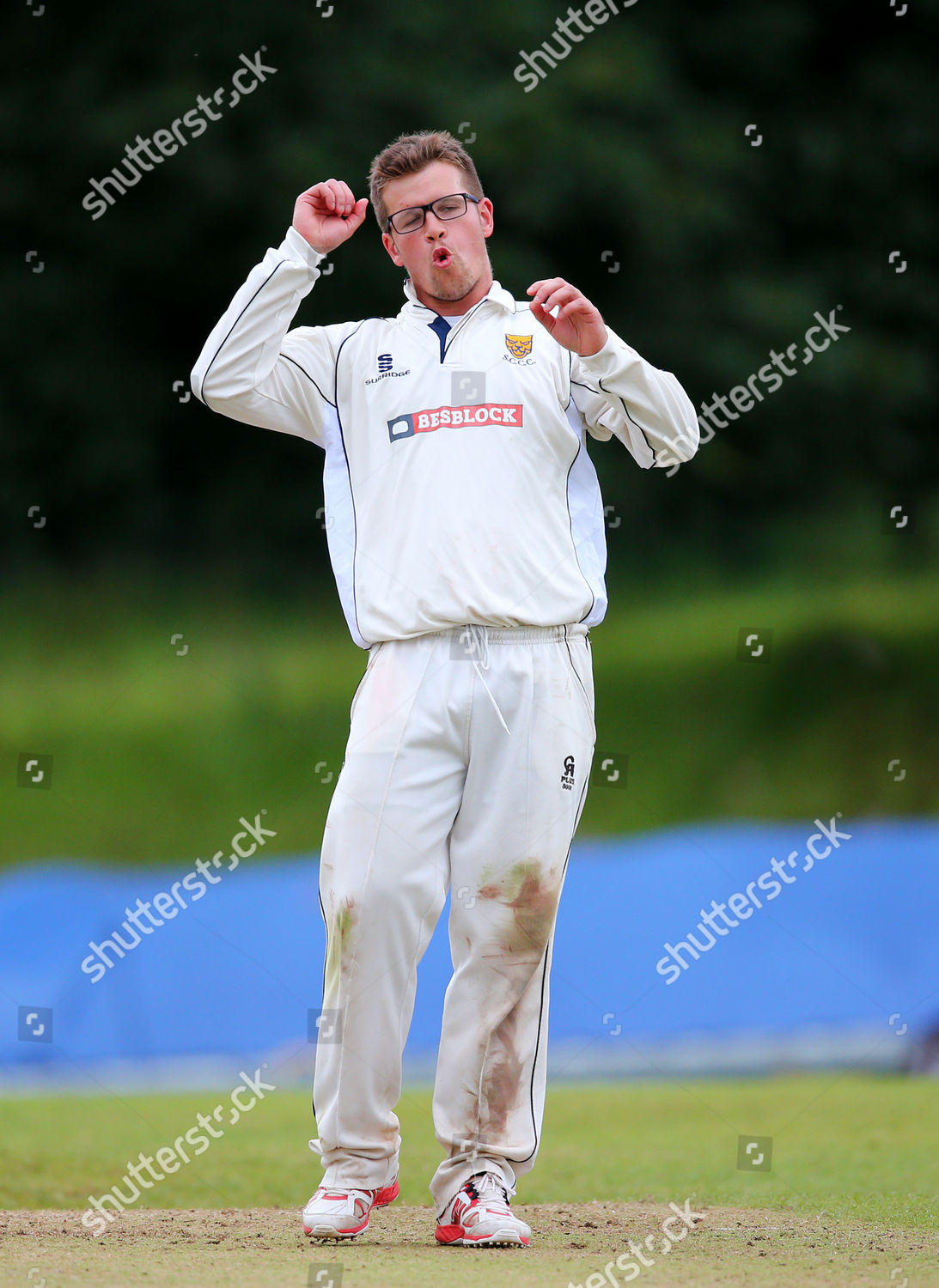 Sam Whitney Shropshire Ccc Looking Dejected Editorial Stock Photo ...