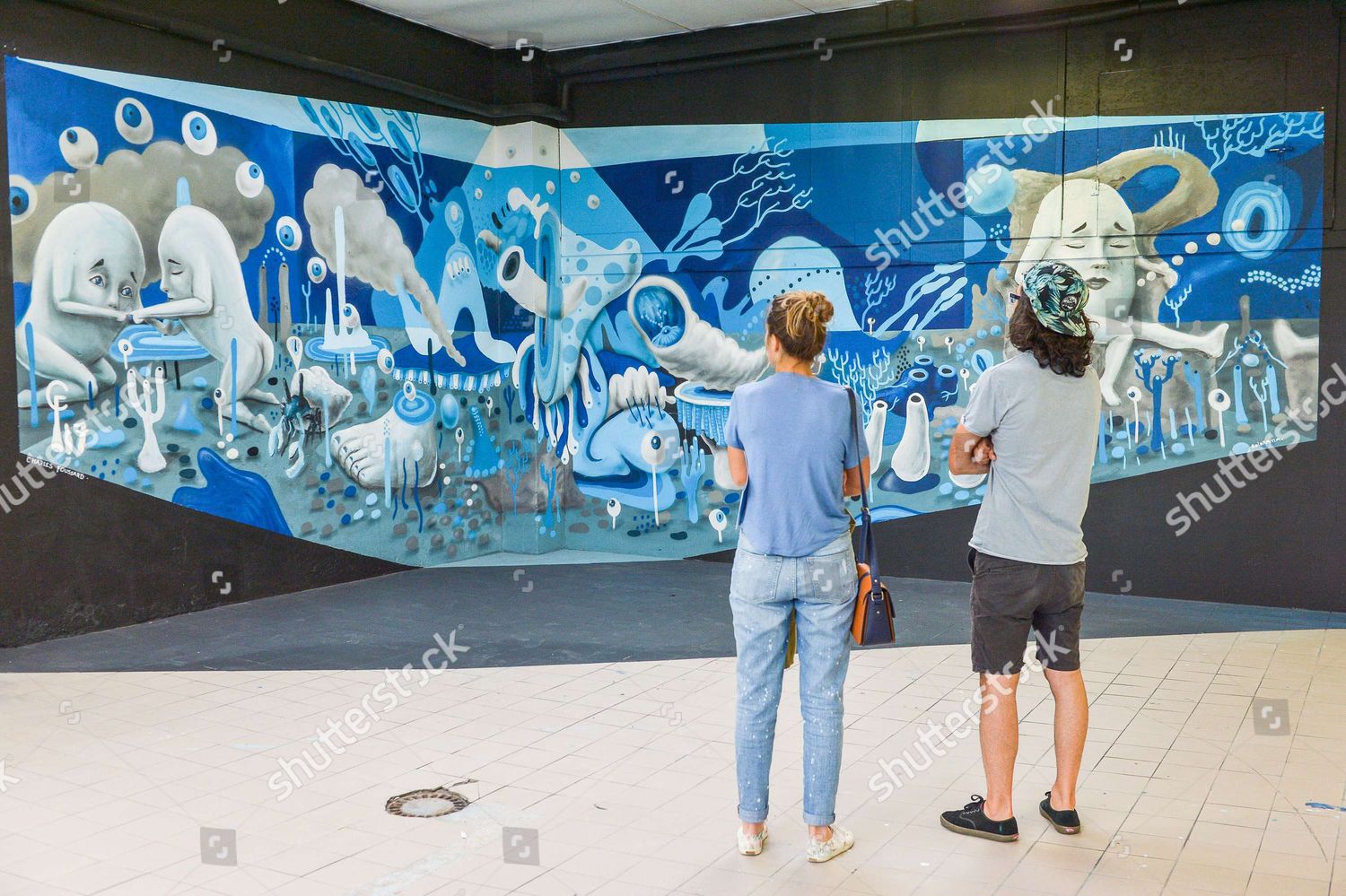 Work Artist Charles Foussard Vernissage On Editorial Stock Photo ...