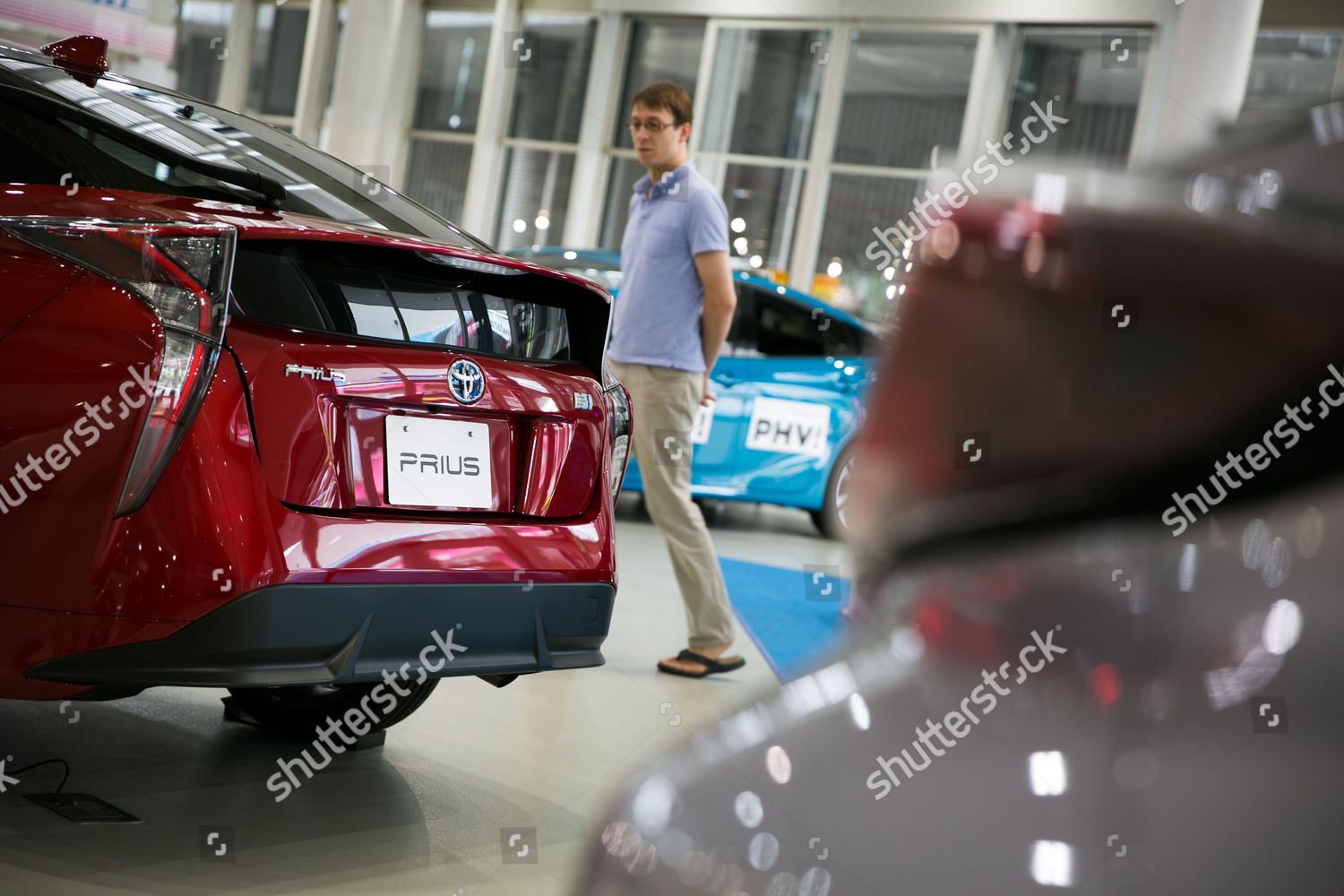 Visitor Looks Toyota Vehicles On Display Editorial Stock Photo - Stock ...