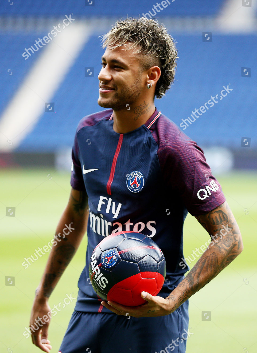 Neymar Jr During Official Psg Presentation Editorial Stock Photo ...