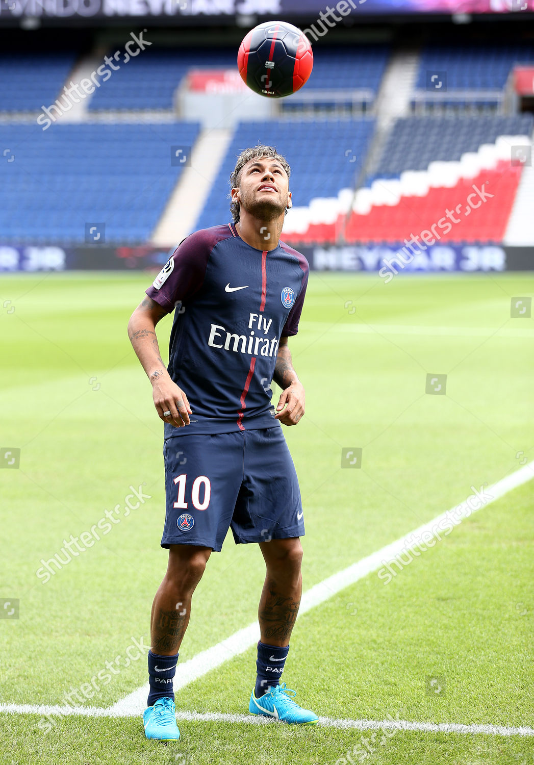 Neymar Jr During Official Psg Presentation Editorial Stock Photo ...