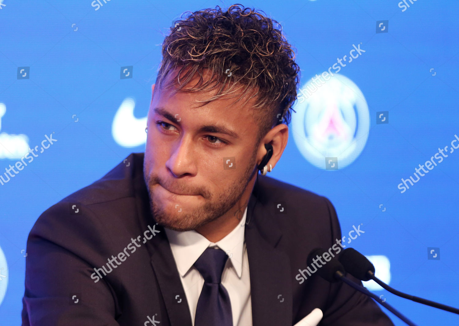 Neymar Jr During Official Psg Presentation Editorial Stock Photo ...