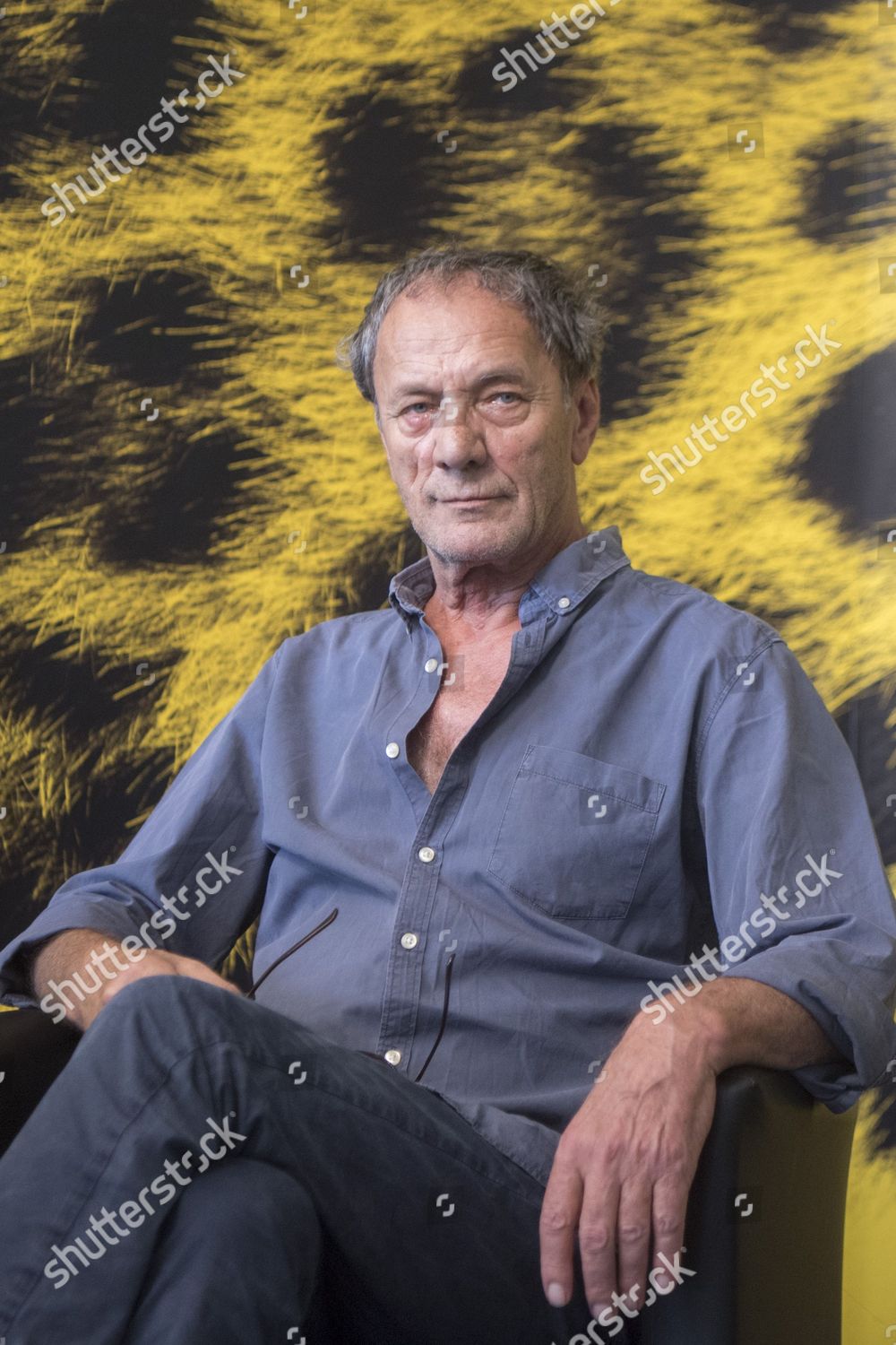 Palestinian Actor Mohammed Bakri Poses During Editorial Stock Photo ...