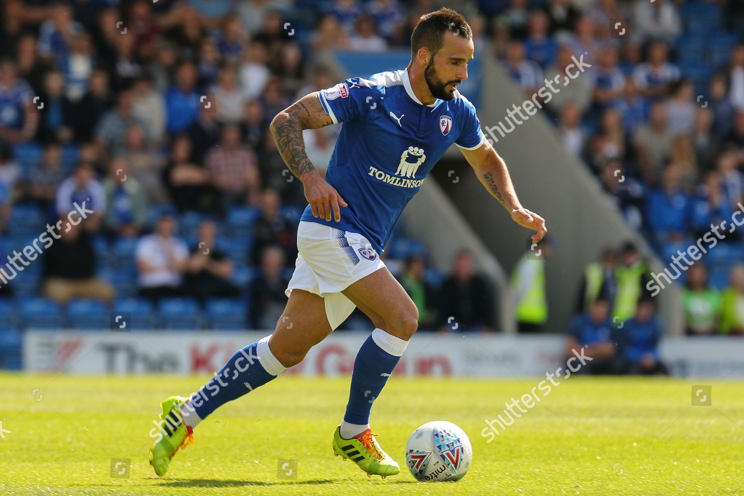 Chesterfield Midfielder Robbie Weir On Ball Editorial Stock Photo ...