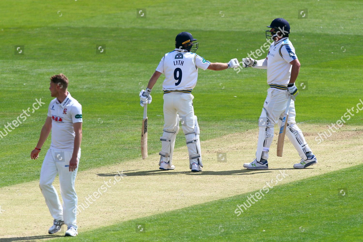 Adam Lyth Ryan Sidebottom Enjoy Useful Editorial Stock Photo - Stock ...