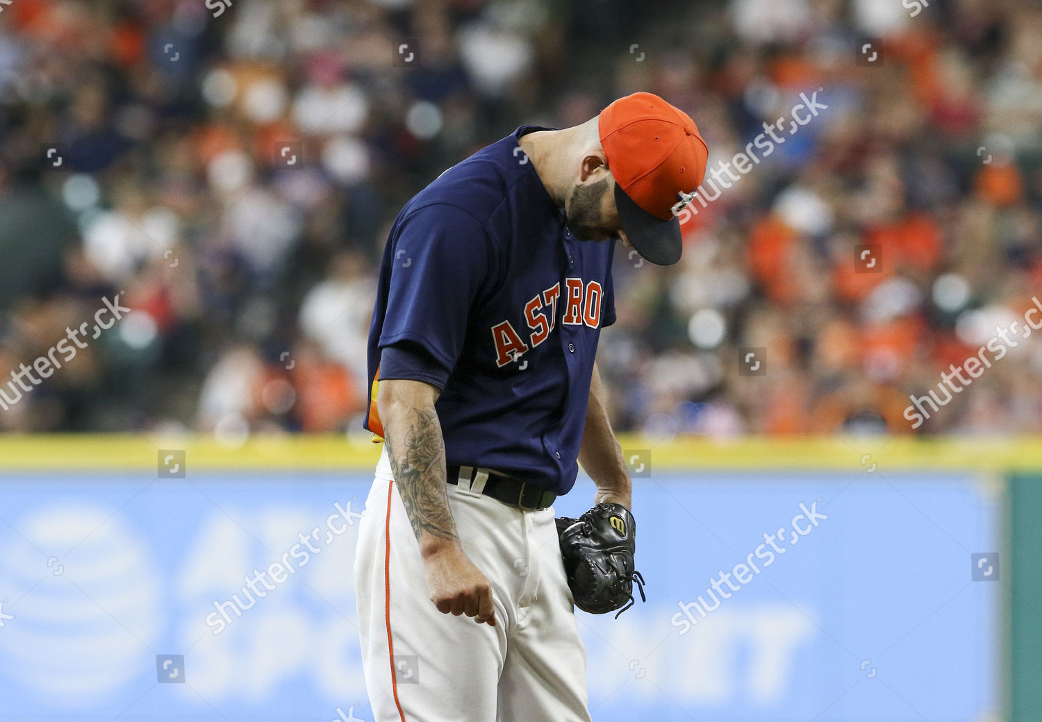Houston Astros Starting Pitcher Mike Fiers Editorial Stock Photo ...