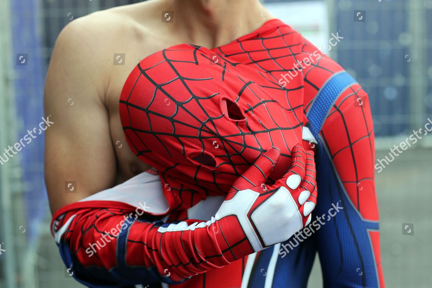 Cosplayer Dressed Spiderman Attends Festigame Festival Editorial Stock Photo - Stock Image ...