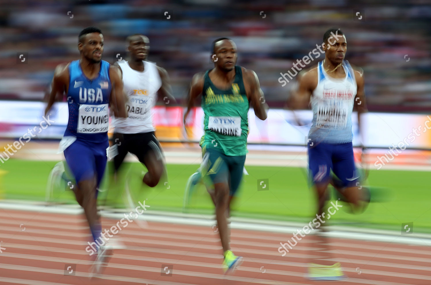 Isiah Young Usa Clarence Munyai South Editorial Stock Photo - Stock ...