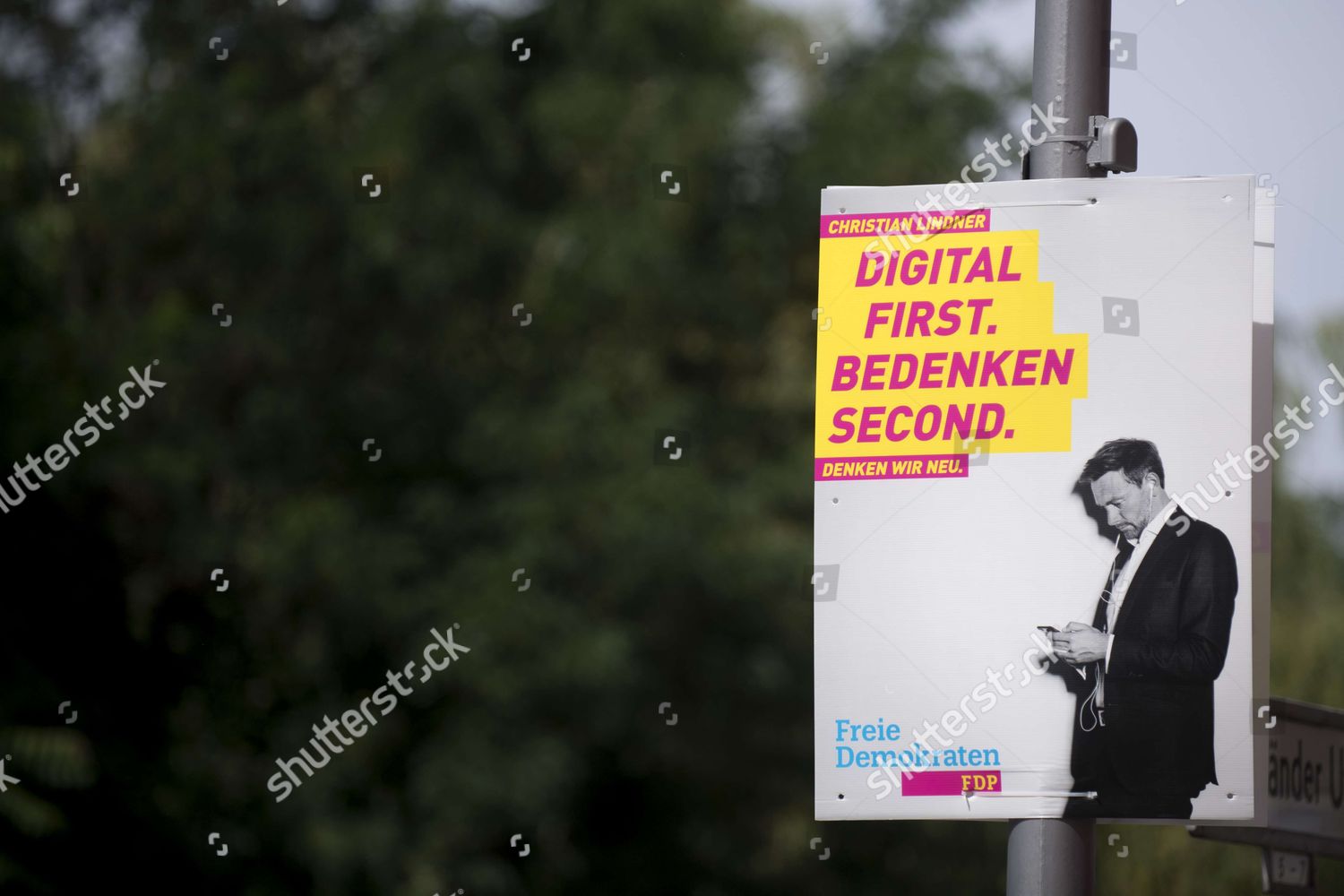 Campaign Poster Party Fdp Photo Christian Editorial Stock Photo - Stock ...