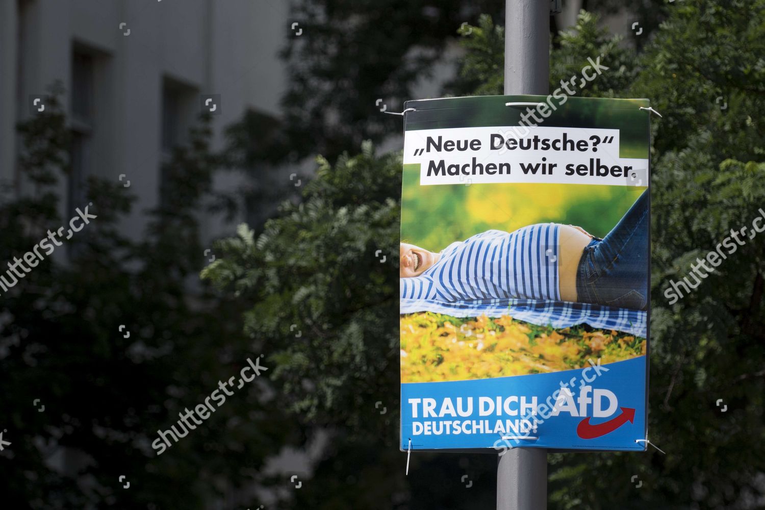 Campaign Poster Rightwing Party Afd Alternative Editorial Stock Photo ...