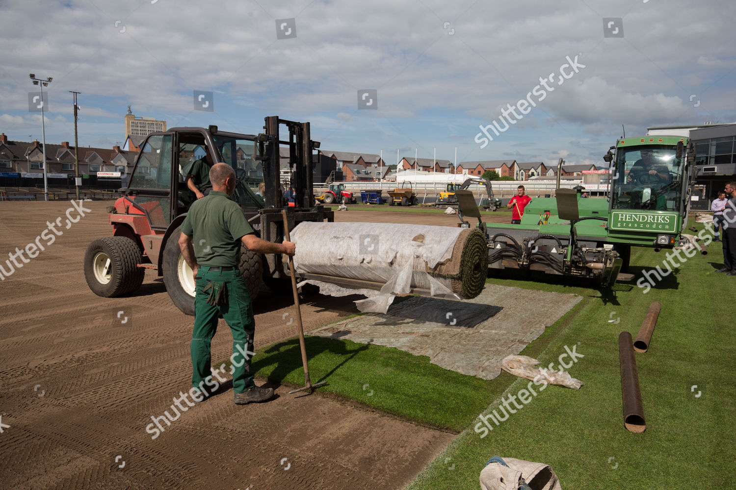 New Turf Installed Rodney Parade Editorial Stock Photo - Stock Image ...